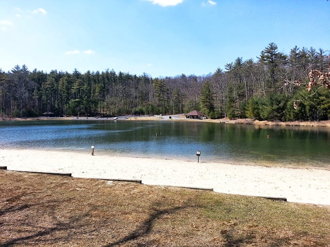 Winter's retreat reveals the park's peaceful character—when the crowds thin out, the true serenity of Whipple Dam emerges.