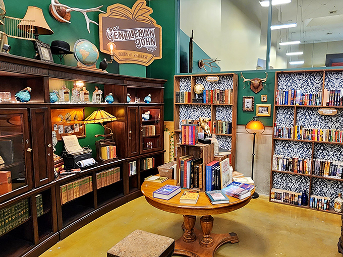 Gentleman Born's emerald-walled book haven feels like stepping into a literary time machine. That green banker's lamp has illuminated someone's late-night reading since disco was king.
