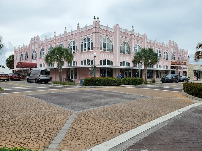 This pink architectural confection isn't a movie set – it's Arcadia's Opera House, standing proudly since the Roaring Twenties.