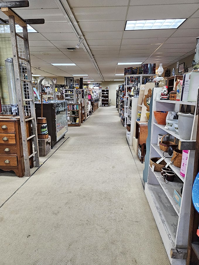 Down the rabbit hole you go! These aisles aren't just pathways—they're timelines connecting decades of American design, craftsmanship, and questionable fashion choices.