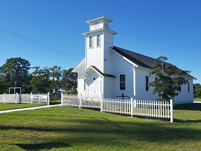 This historic white church isn't just picturesque—it's a reminder that Englewood treasures its small-town character and heritage.