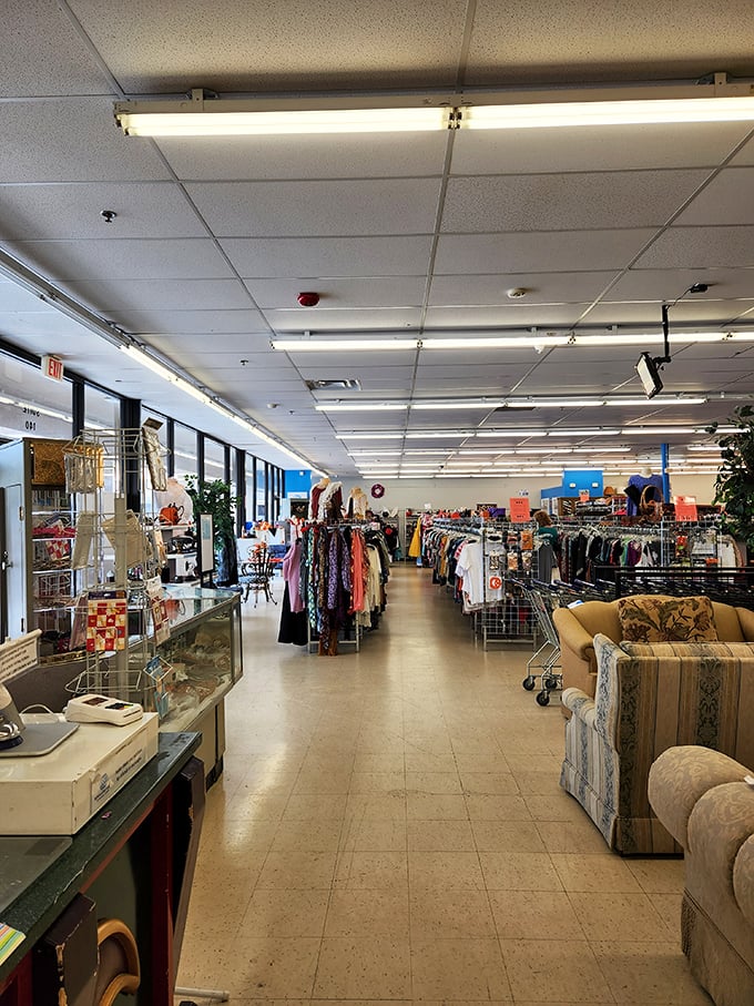 Endless aisles of possibilities stretch before you like a secondhand wonderland.