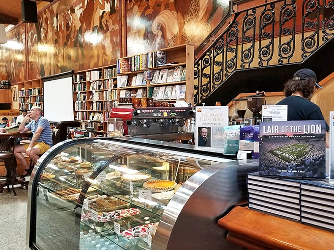 The Little Scholar Café isn't just a place for caffeine—it's where ideas percolate alongside expertly brewed coffee beneath stunning vintage murals.
