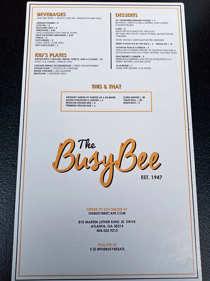 This menu isn't just a list of foods—it's a roadmap to happiness. The hardest part is deciding which delicious path to take.