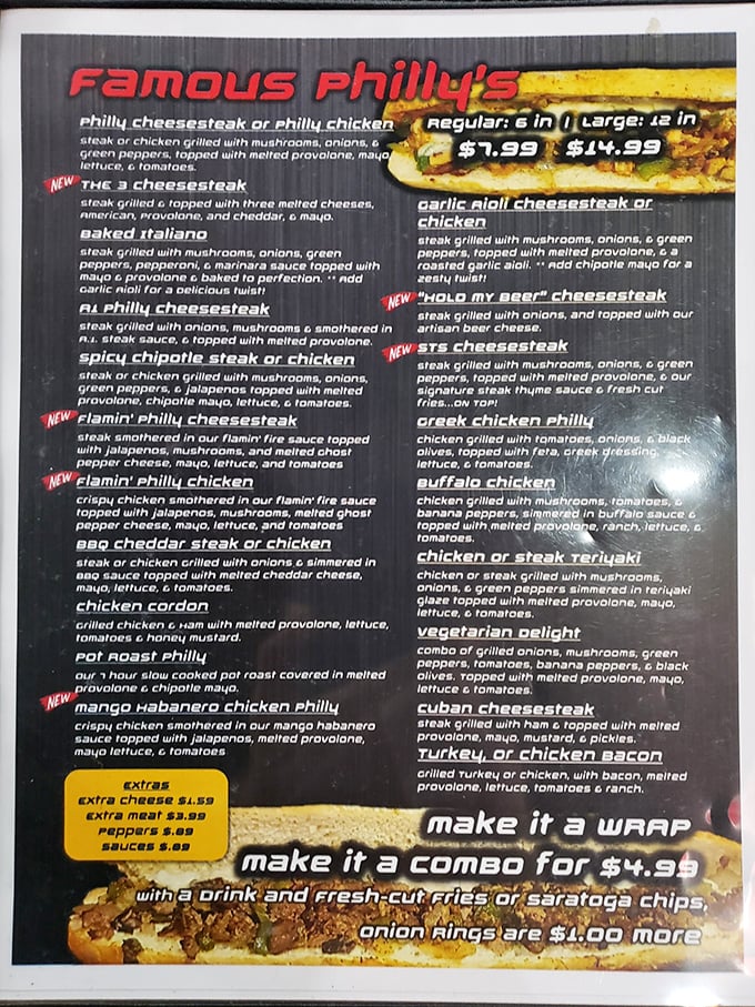 The menu reads like a love letter to classic American comfort food done absolutely right.