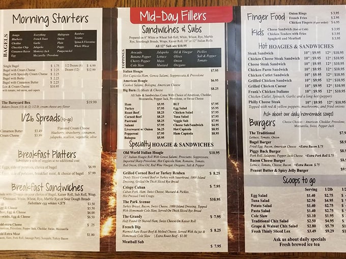 This menu reads like a love letter to anyone who's ever been truly hungry.