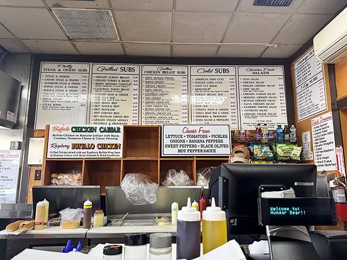 The menu board – a roadmap to sandwich nirvana with enough options to induce delicious decision paralysis. Choose wisely, my friends.