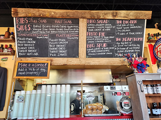 The chalkboard menu—a beautiful sight that might bring a tear to your eye if you're as emotional about good food as I am.
