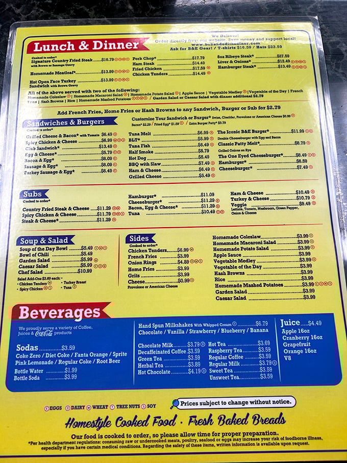 A menu that doesn't need fancy descriptions or pretentious ingredients—just honest food that satisfies the soul. Decision paralysis has never been so delicious.