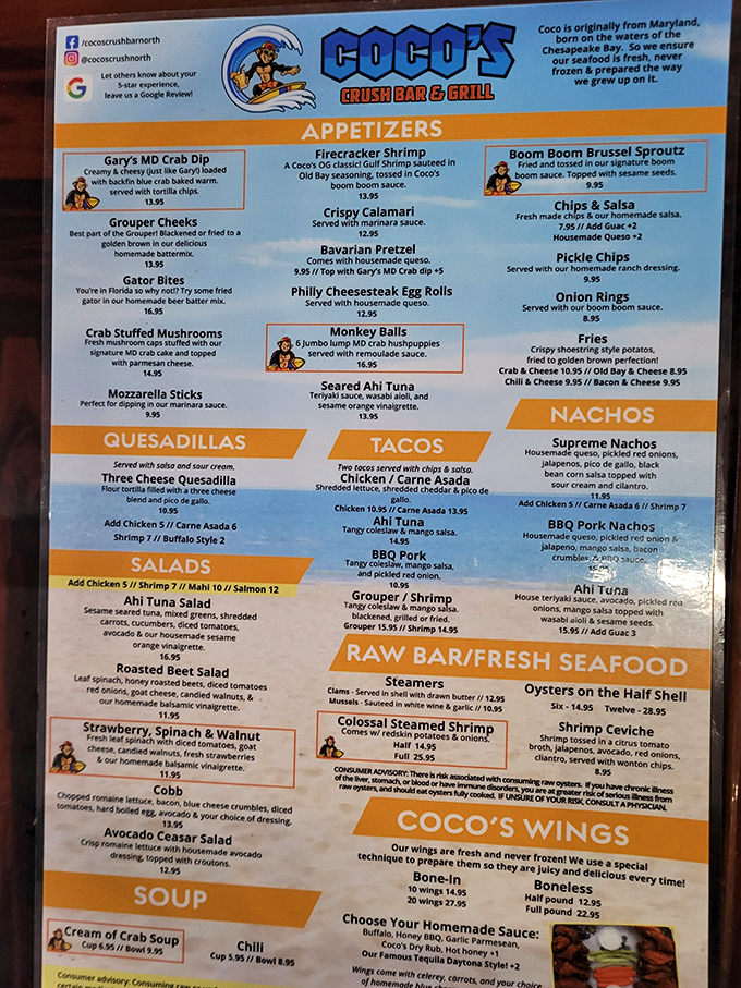 A menu that reads like a love letter to seafood lovers. The hardest relationship you'll have here is choosing just one dish.