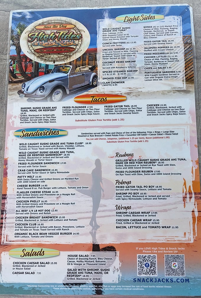 A menu that reads like a love letter to the sea. The hardest relationship you'll have today is choosing just one dish.