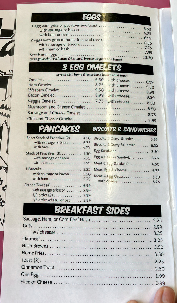 A menu that doesn't need fancy fonts or pretentious descriptions—just honest food at prices that won't give you indigestion.