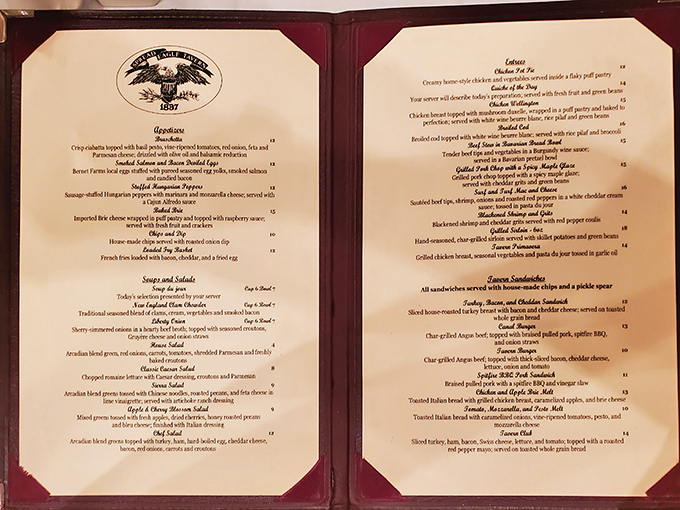 A menu that reads like a love letter to American cuisine, balancing historical reverence with modern culinary sensibilities.