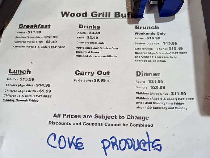 Breakfast, lunch, dinner—this menu promises three opportunities daily to test the limits of your stretchy pants.