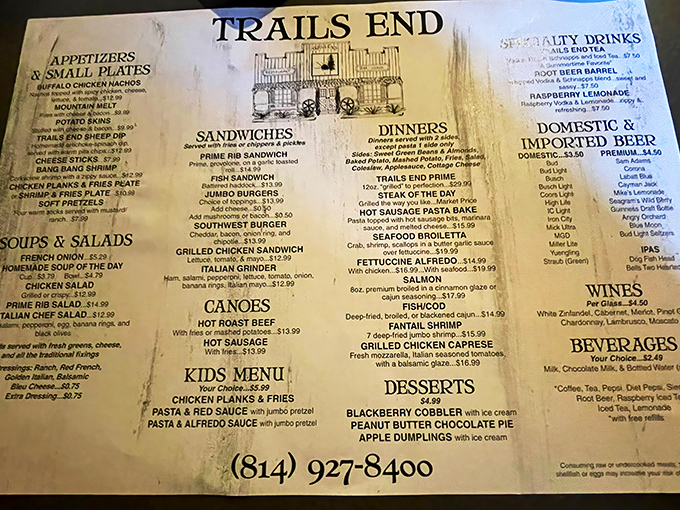 A menu that doesn't need fancy fonts or pretentious descriptions—just honest offerings that make your stomach growl in anticipation.