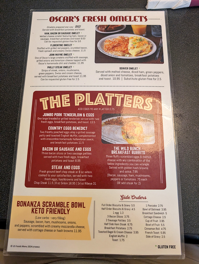 This menu reads like a breakfast lover's diary—every page worth exploring twice.