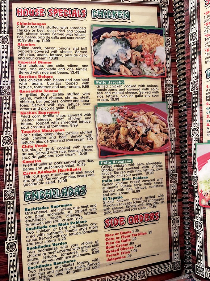 This menu isn't just a list of dishes—it's a treasure map where X marks the spot for your next food obsession.