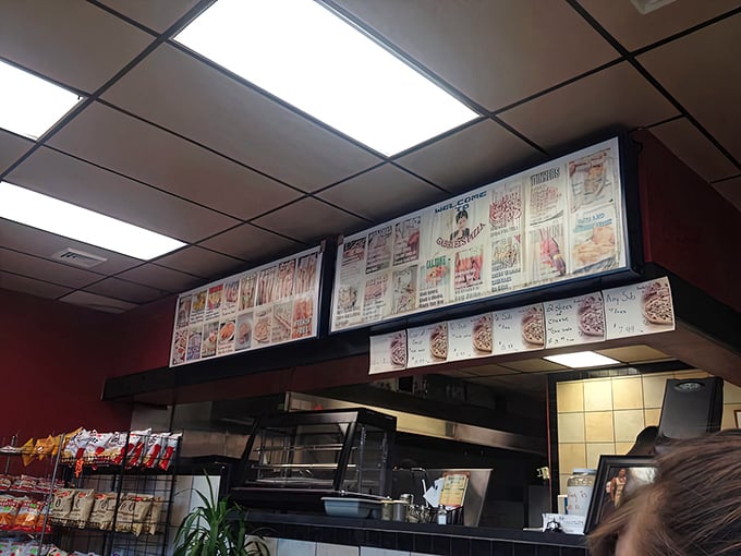 The expansive menu board tells a story of culinary diversity. Like a good novel, the best part is deciding which delicious chapter to experience first.
