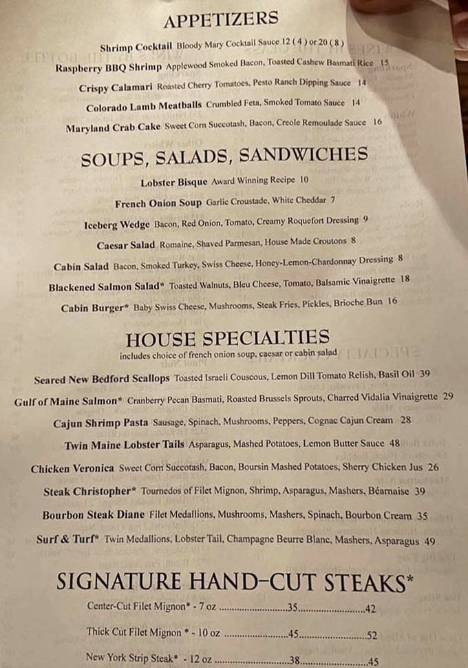 A menu that reads like a love letter to classic American cuisine. The Gulf of Maine Salmon with those famous Brussels sprouts is calling your name.
