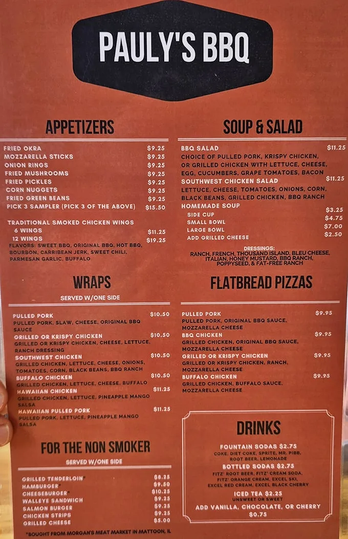 This menu isn't just a list—it's a roadmap to happiness. The "Pick 5 Sampler" is basically permission to be gloriously indecisive.