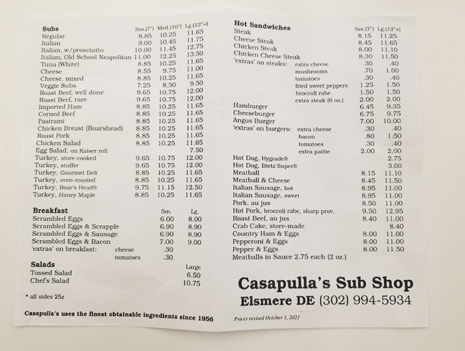 This menu reads like a love letter to anyone who's ever craved a proper sandwich.
