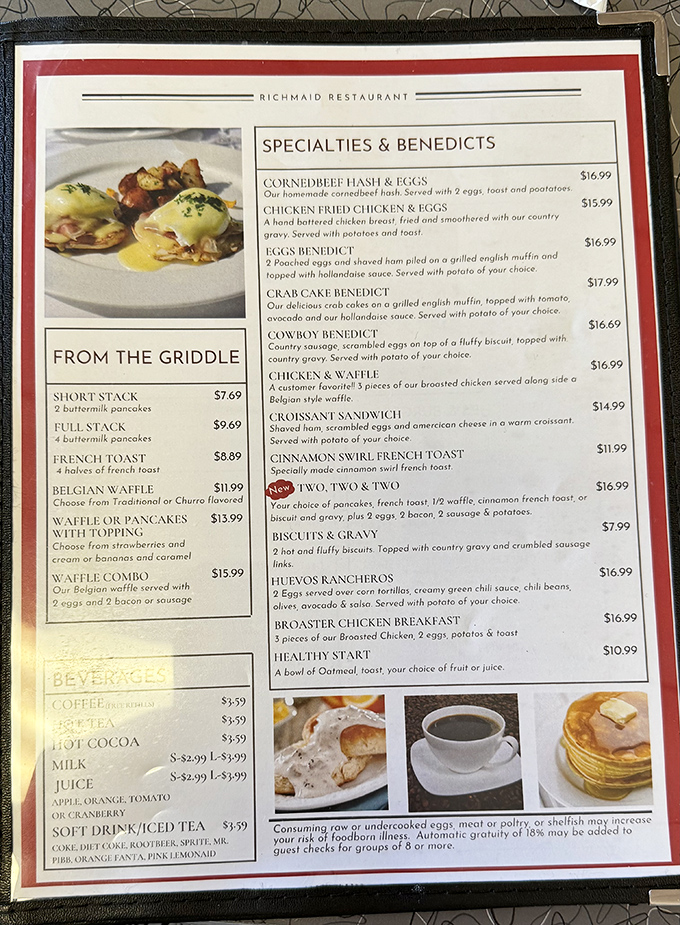 This menu isn't just a list of options – it's a roadmap to happiness where every path leads to comfort food nirvana.