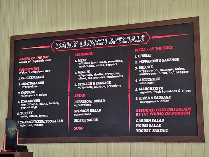 When lunch specials include stromboli and chicken parm, you know someone understands real comfort food.