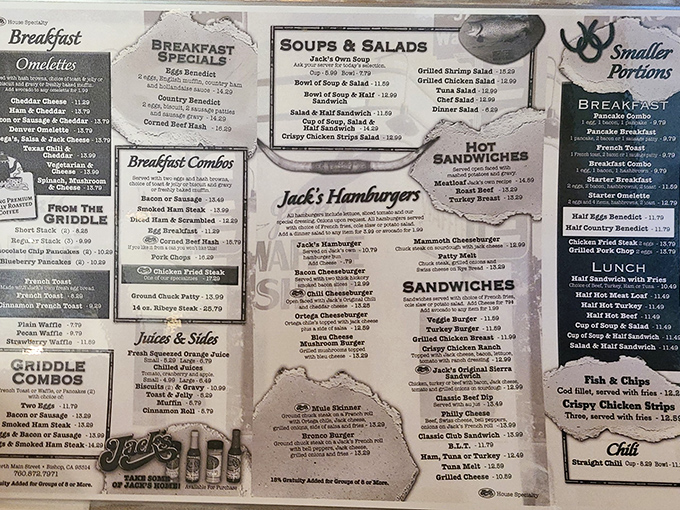 The extensive menu reads like a love letter to American diner classics, offering everything your hungry heart desires.