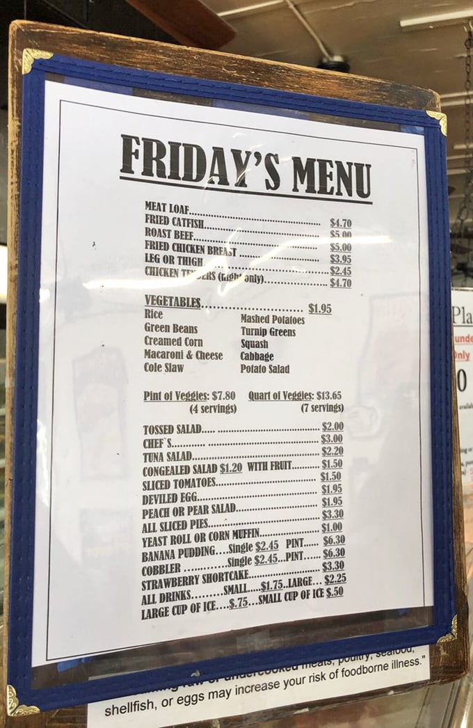 The daily menu board at Matthews is like reading a love letter to Southern cooking. No fancy descriptions needed—just straightforward comfort that delivers.