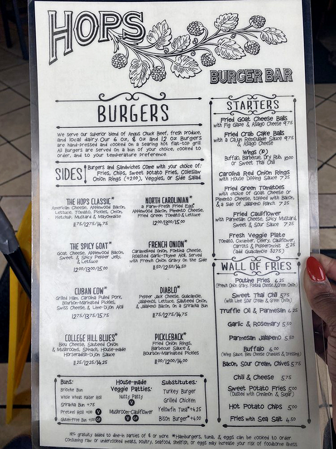 One glance at this menu and you'll understand why locals guard this place like a state secret.