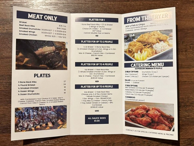 This menu isn't just a list—it's a roadmap to happiness. Each option promises a different journey through smoke, spice, and everything nice.