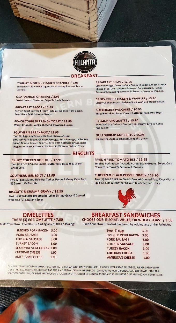This menu isn't just a list of food – it's a roadmap to happiness with Southern coordinates.