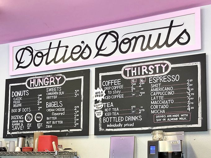 The menu board tells a delicious story: plant-based treats that have both vegans and carnivores lining up before they sell out.