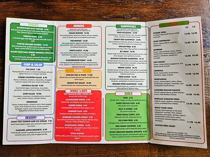 A menu that doesn't need a translator or a loan officer—straightforward comfort food with prices that won't make your wallet weep.