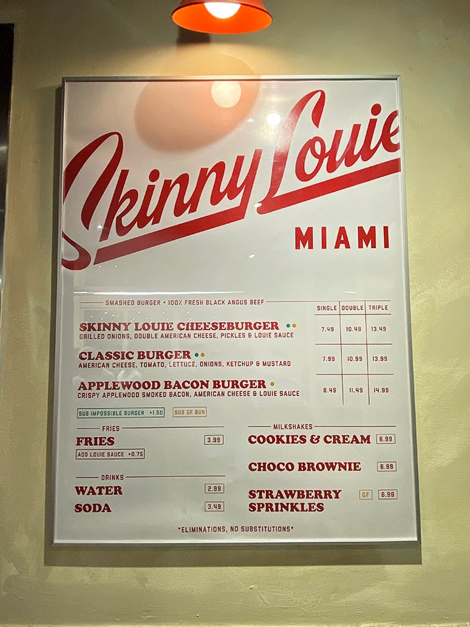 A menu so focused it could teach a master class in the art of "do fewer things, but do them perfectly."