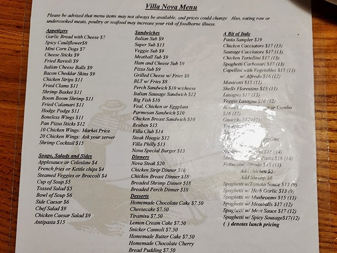 A menu that doesn't need fancy fonts or pretentious descriptions—just honest Italian-American classics that have kept Columbus coming back for decades.