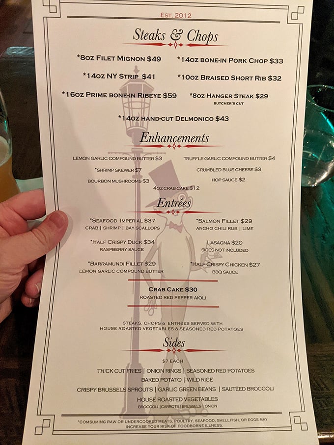 A menu that reads like poetry to carnivores. Choosing just one item might be the hardest decision you'll make all week.