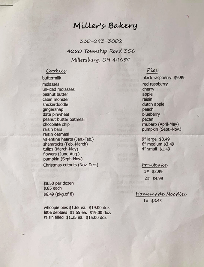 A menu that reads like a greatest hits album of American baking – every track's a chart-topper.