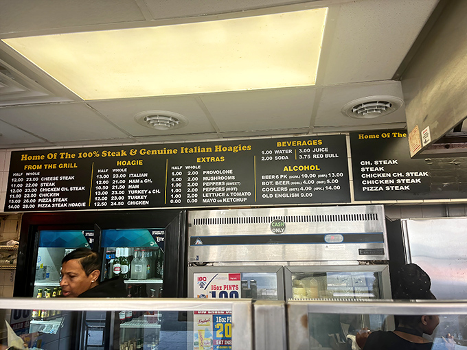 The menu board at Max's is like a haiku of Philadelphia cuisine – simple, direct, and containing everything you truly need in life.