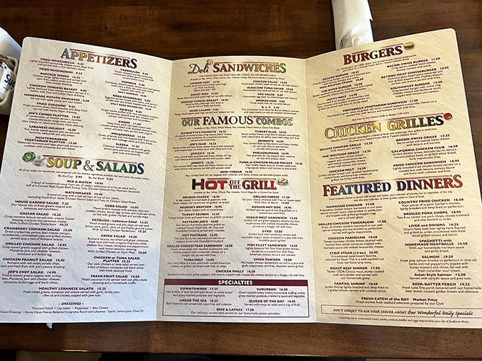 This menu reads like a love letter to your arteries – and honestly, they deserve it.