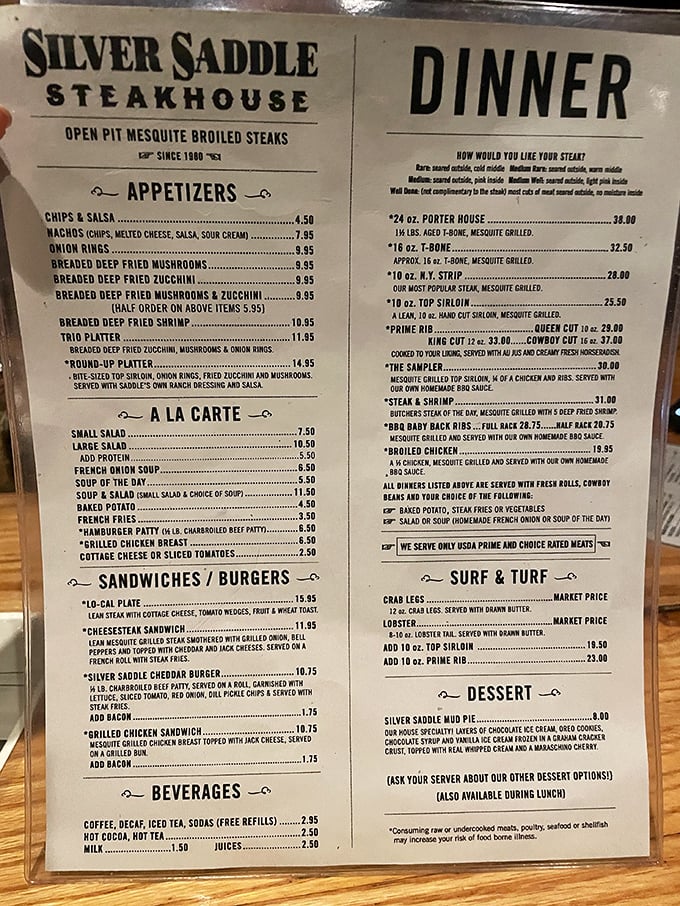 A menu that doesn't need fancy fonts or pretentious descriptions – just honest food that makes your mouth water before you've even ordered.