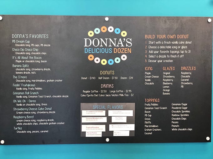 This menu board isn't just a list—it's a roadmap to happiness with options that range from classic to "where have you been all my life?" 