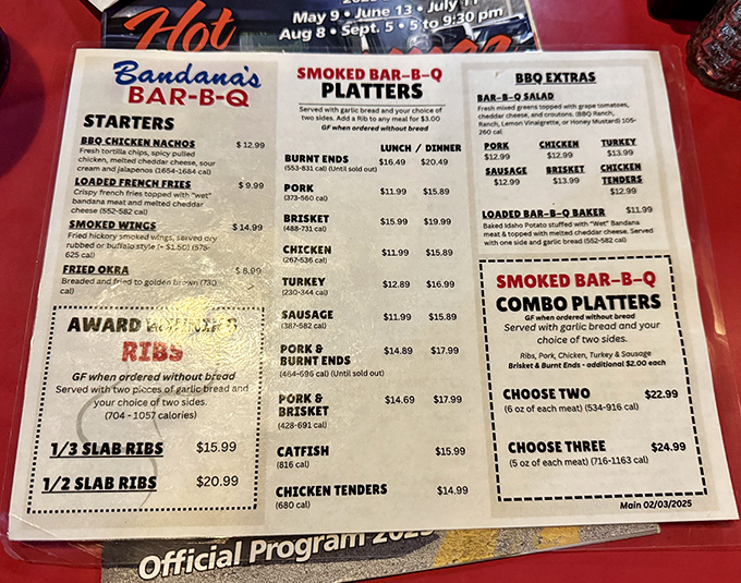 A menu that doesn't mess around – when decisions this important are at stake, it's nice to have your options clearly laid out.