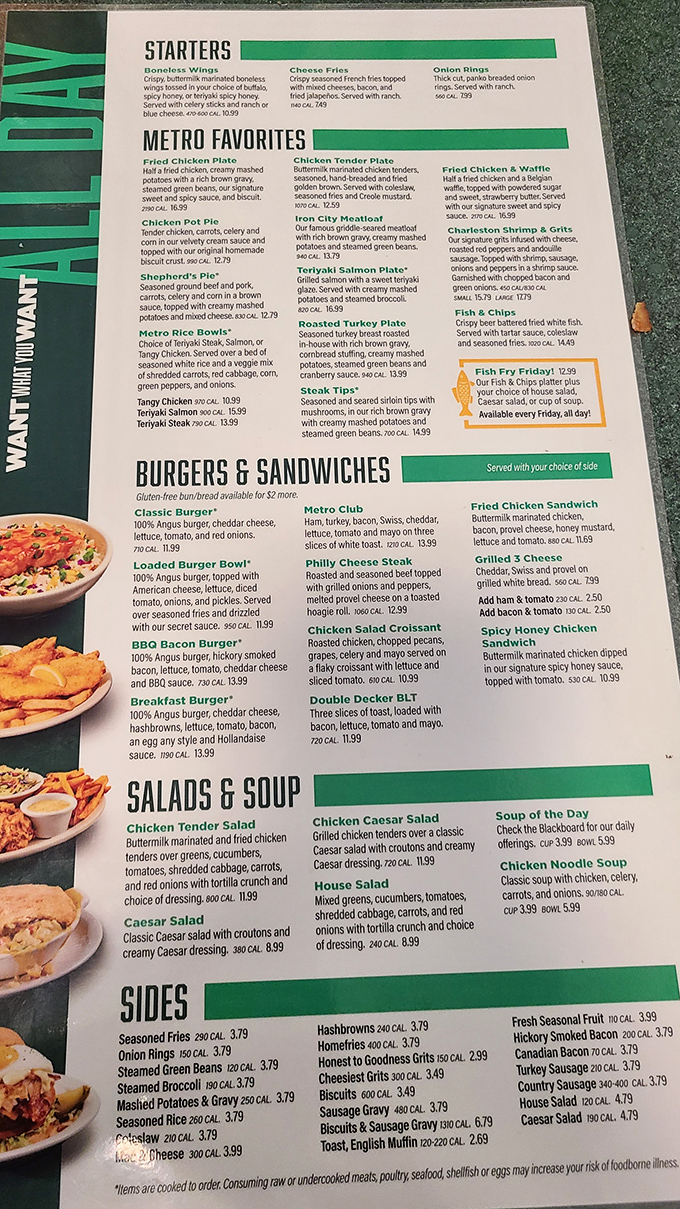 This menu isn't just a list of food—it's a roadmap to happiness. Each description promises a flavor adventure worth every calorie.