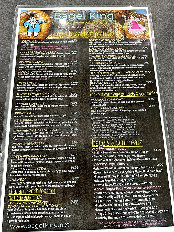 This isn't just a menu—it's a manifesto of morning possibilities, where every breakfast dream from "Andy's Special" to "Pancakepalooza" awaits.