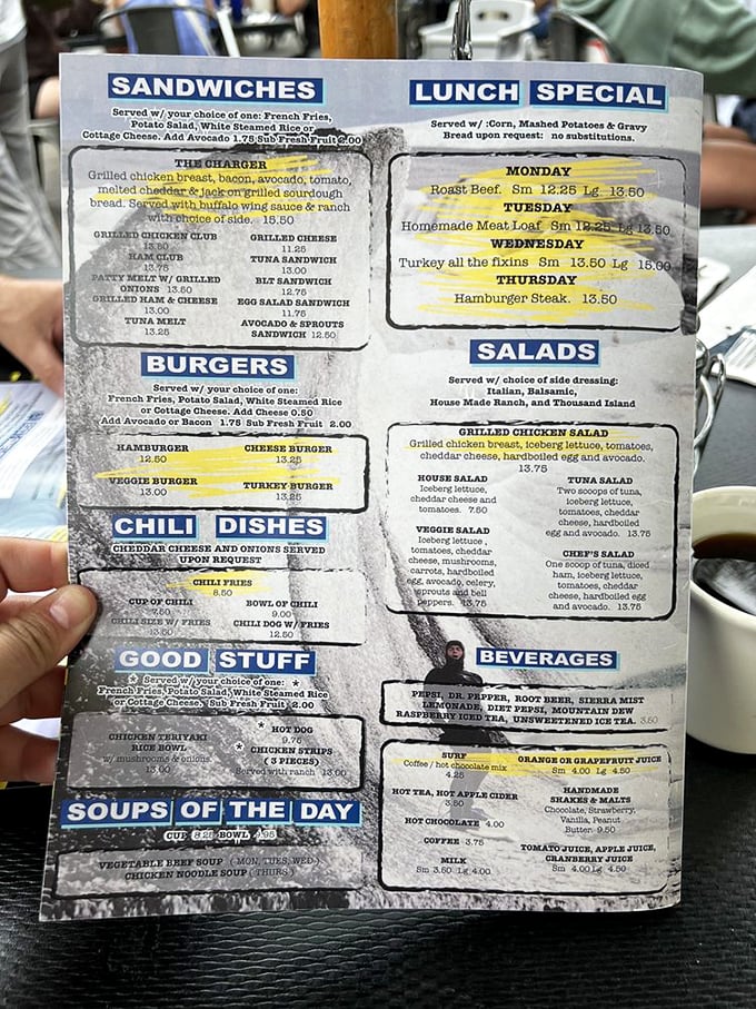 A well-worn menu tells the story of American breakfast classics done right. No molecular gastronomy here—just honest food that satisfies the soul.