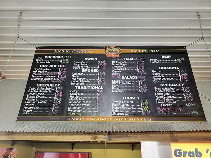This menu board isn't just a list—it's a roadmap to sandwich nirvana, where decisions become delightfully difficult and hunger meets its match.
