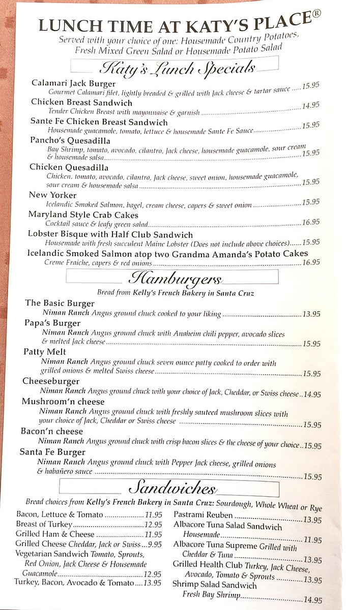 Reading Katy's menu is like finding the breakfast version of War and Peace – epic in scope, rich in character, and guaranteed to change your life.
