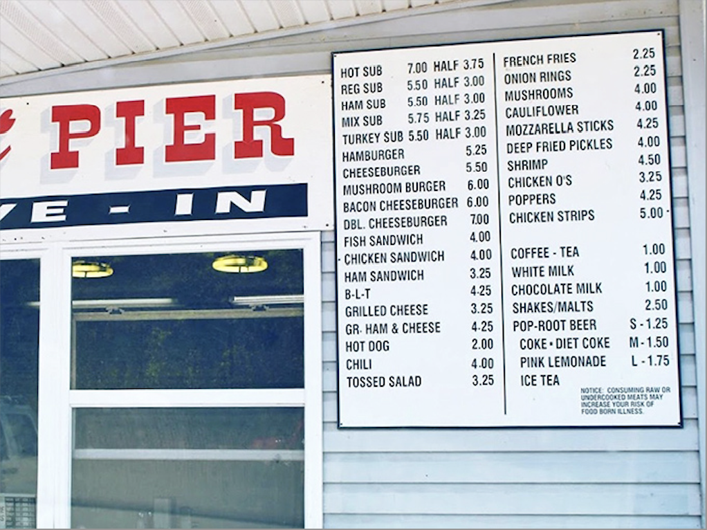 This menu board is like a greatest hits album of American comfort food classics—no pretension, just delicious promises waiting to be fulfilled.