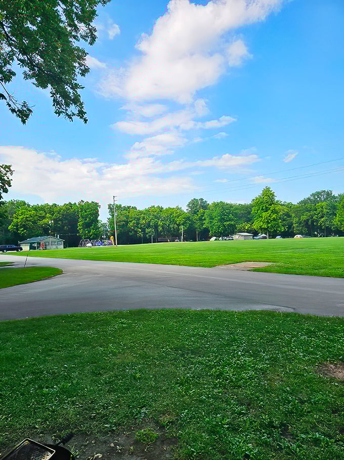 Summer's perfect canvas: emerald grass, azure skies, and not a deadline in sight. This is what weekends were invented for. Photo credit: estrella moreno